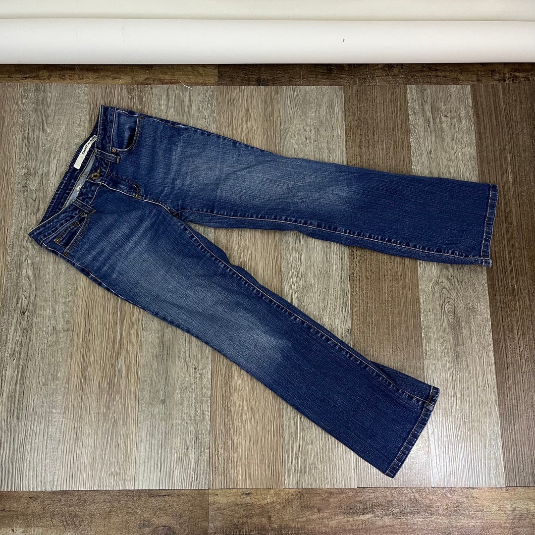Dark Wash Low Rise Flares Small Flare Jeans 30" Waist 30" Inseam Y2K ...