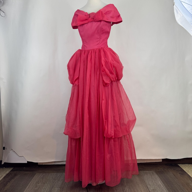 Coral Prom Dress - Etsy