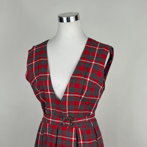 Plaid Jumper Dress - Etsy