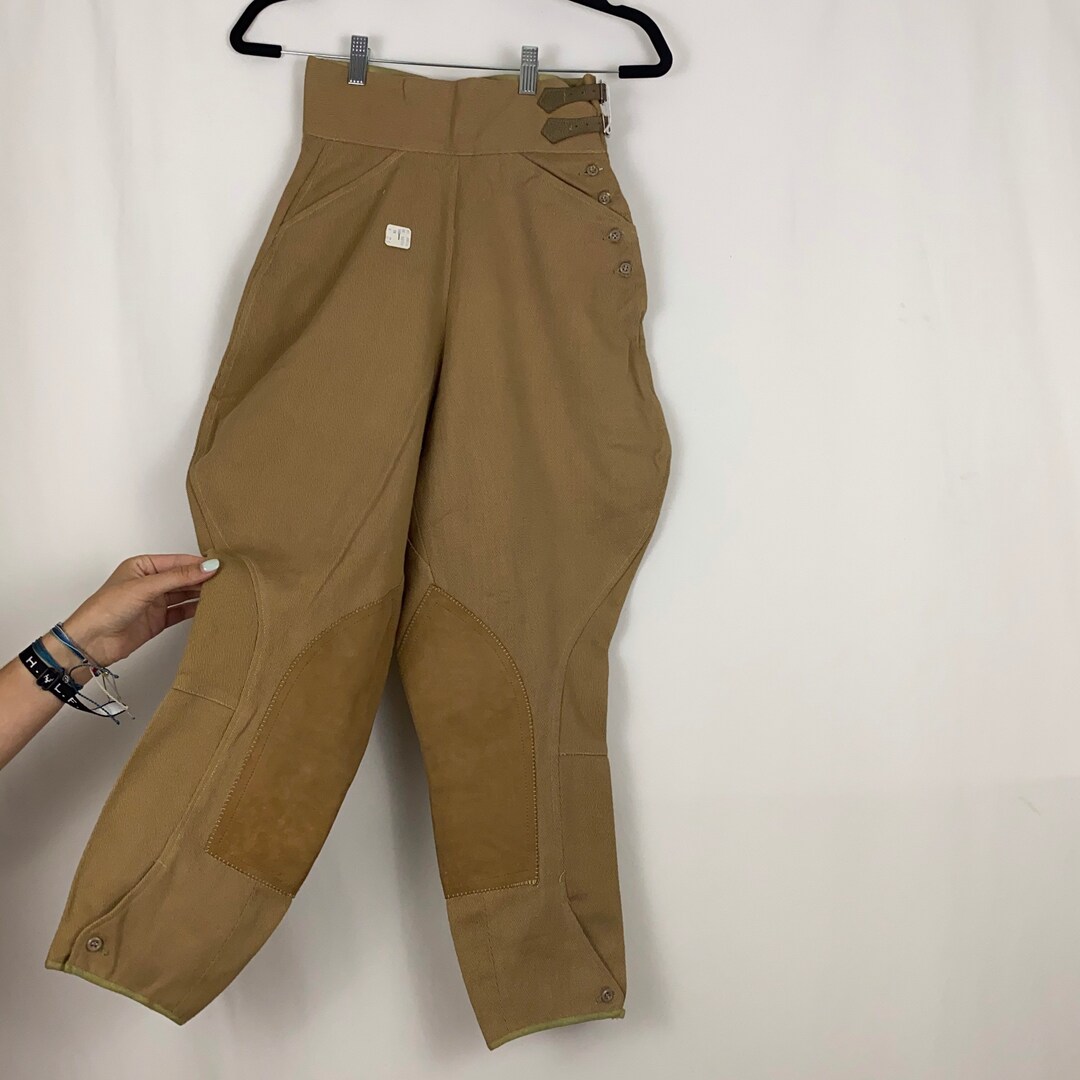 50's Tan Jodhpurs XS Deadstock 26 Equestrian Riding Breeches Lot 1274-7 ...