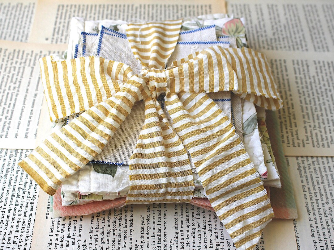 Vintage Fabric Bundle Textile Bundle Slow Stitching - Etsy