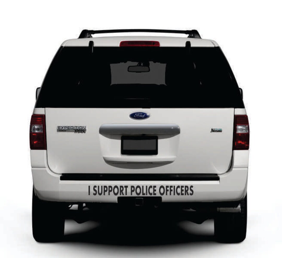 I Support Police Officers Cut Vinyl Decal for Vehicle - Etsy