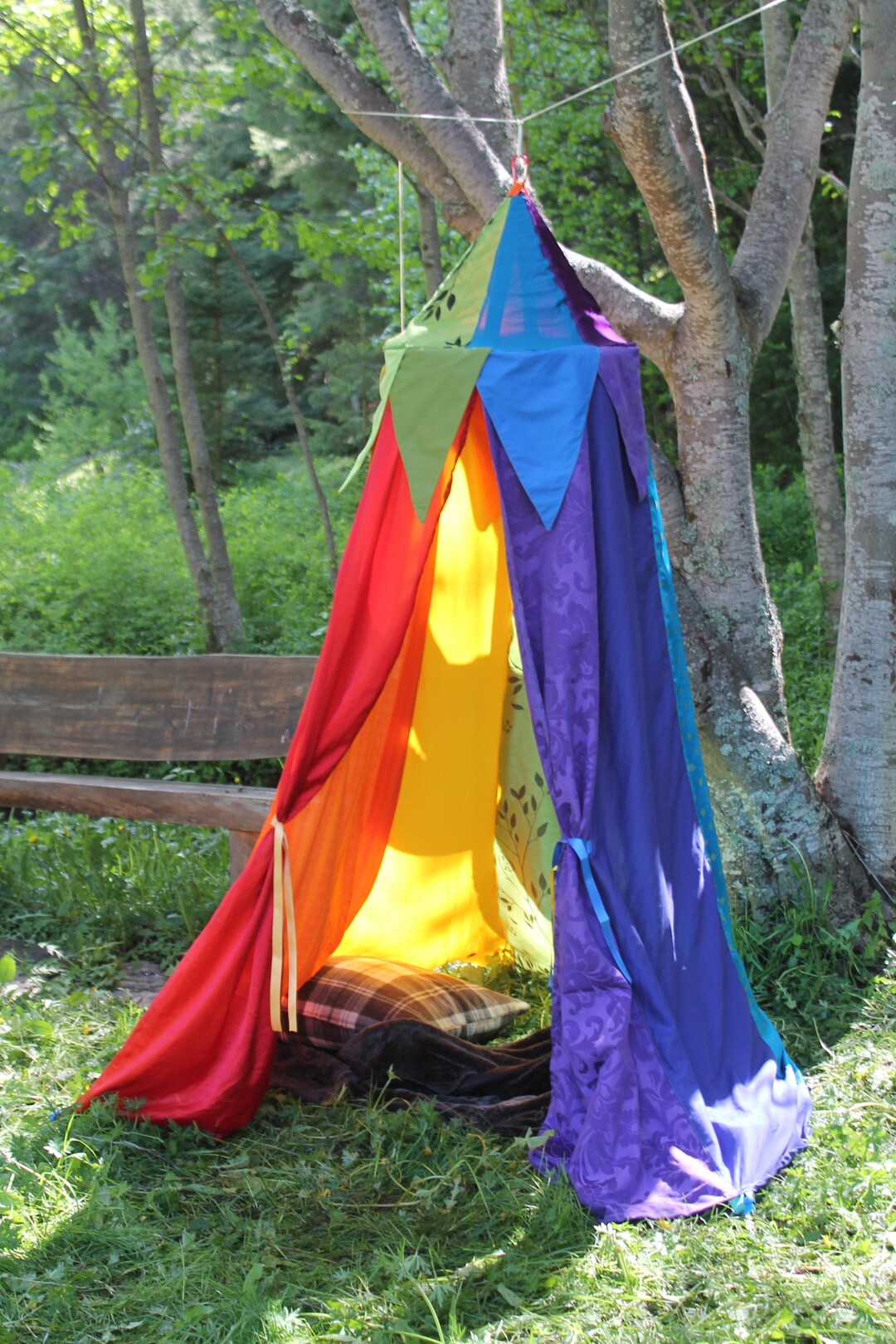 Rainbow Festival, Reading Nook, Bed Canopy, Play Tent - Etsy