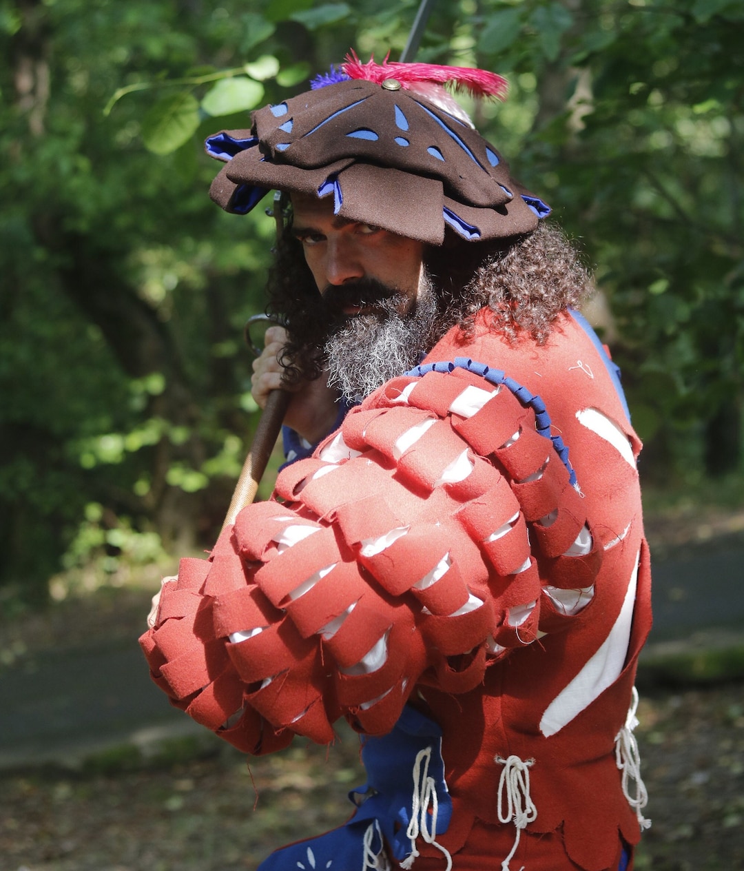 Landsknecht Doublet Renaissance Wool and Linen Slashed Wams - Etsy