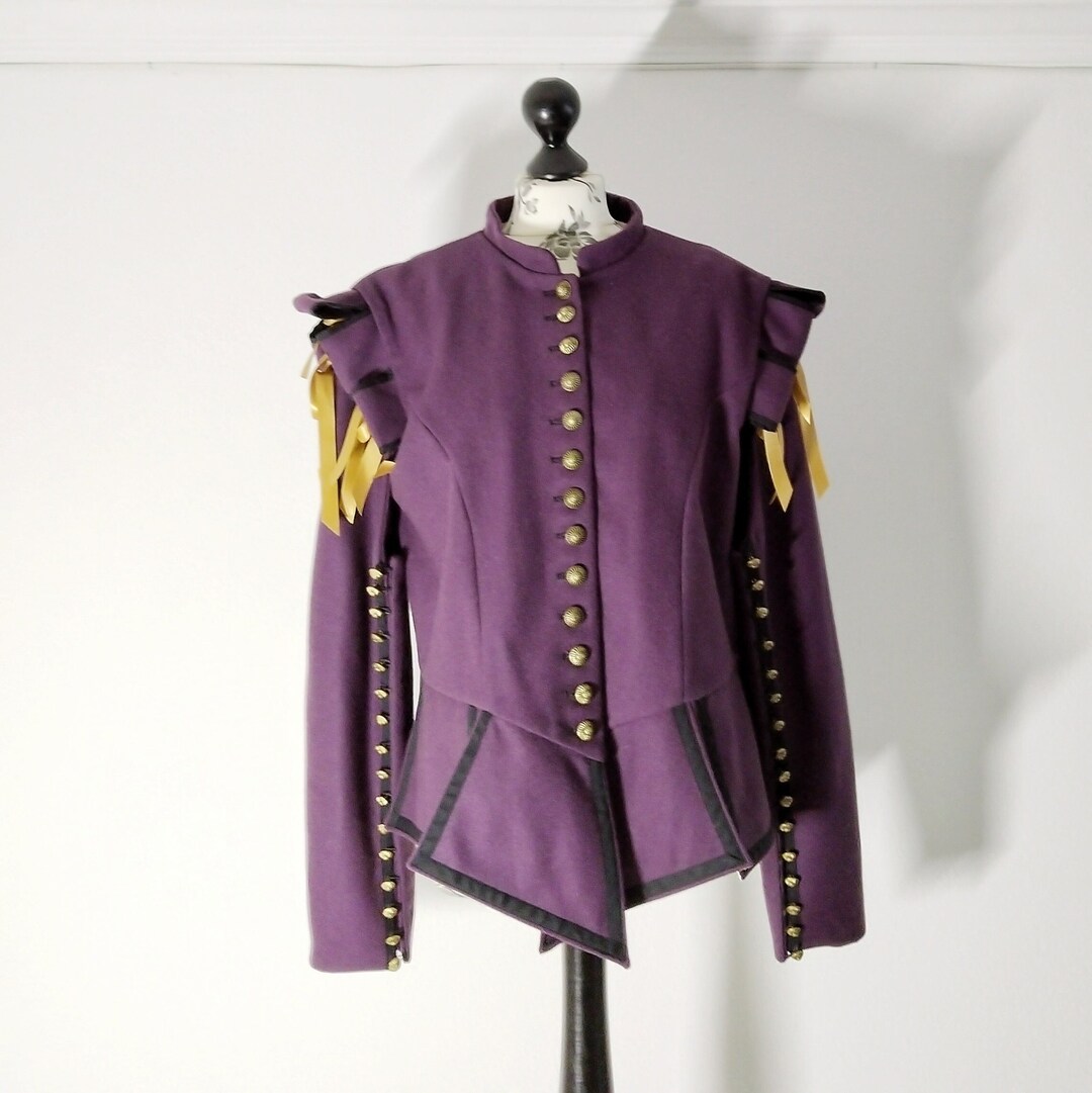 Fencing Jacket for Musketeers, Wool Jacket for Historical Reenactment ...