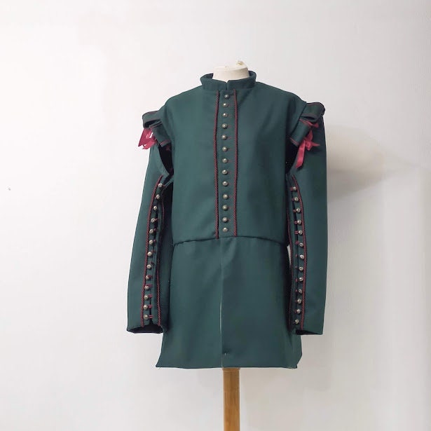 Renaissance Jerkin Made of Wool With Detachable and Buttonable Sleeves ...