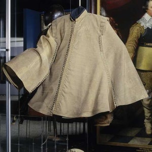 Musketeer Black Cassock, Cloak or Cape Made of Wool With Gold Trims and ...