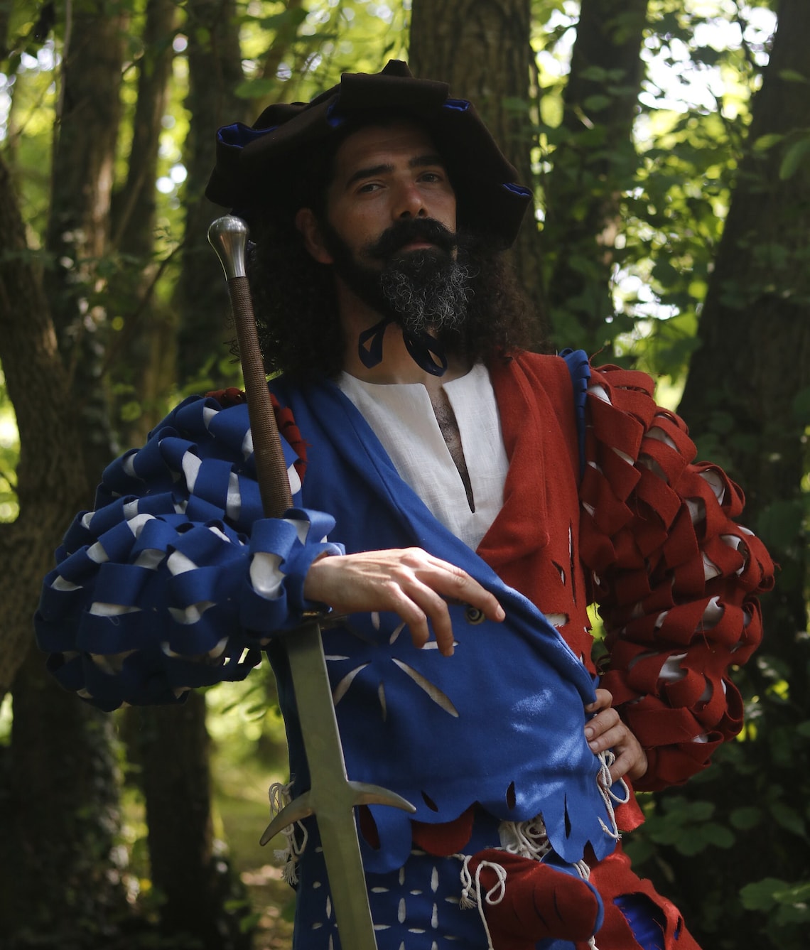 Landsknecht Doublet Renaissance Wool and Linen Slashed Wams - Etsy