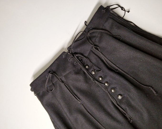 Early Medieval Natural Linen Basic Straight Pants/trousers With ...