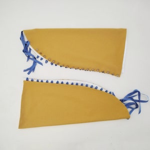 Musketeer Yellow Cloak, Tabard or Cape Made of Wool With Blue Trims and ...