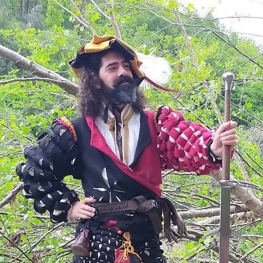 Full Lansknecht Special Costume Made of Wool and Linen for Historical ...