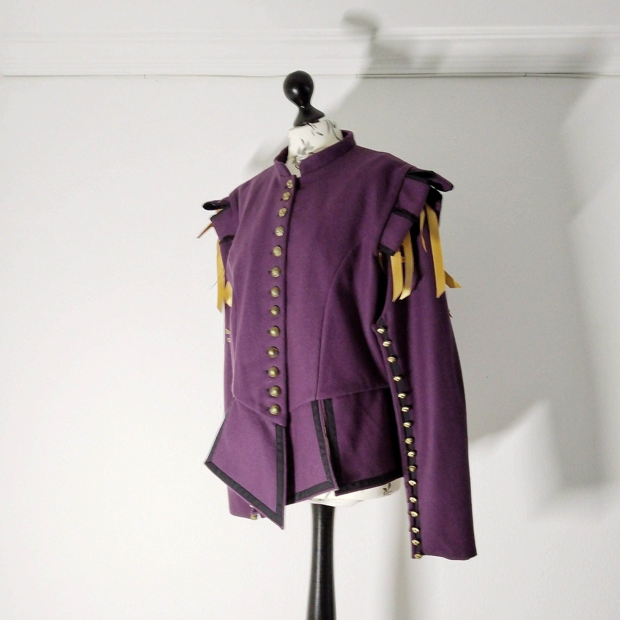 Fencing Jacket for Musketeers, Wool Jacket for Historical Reenactment ...