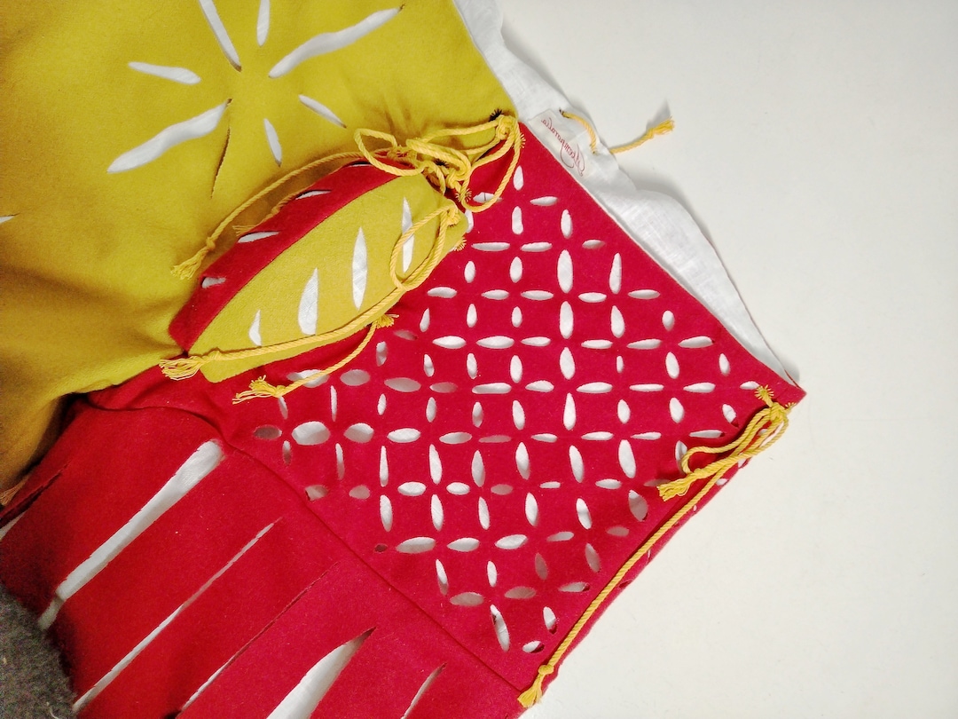 Landsknecht Red and Yellow Woolen Hose, German Renaissance Slashed ...