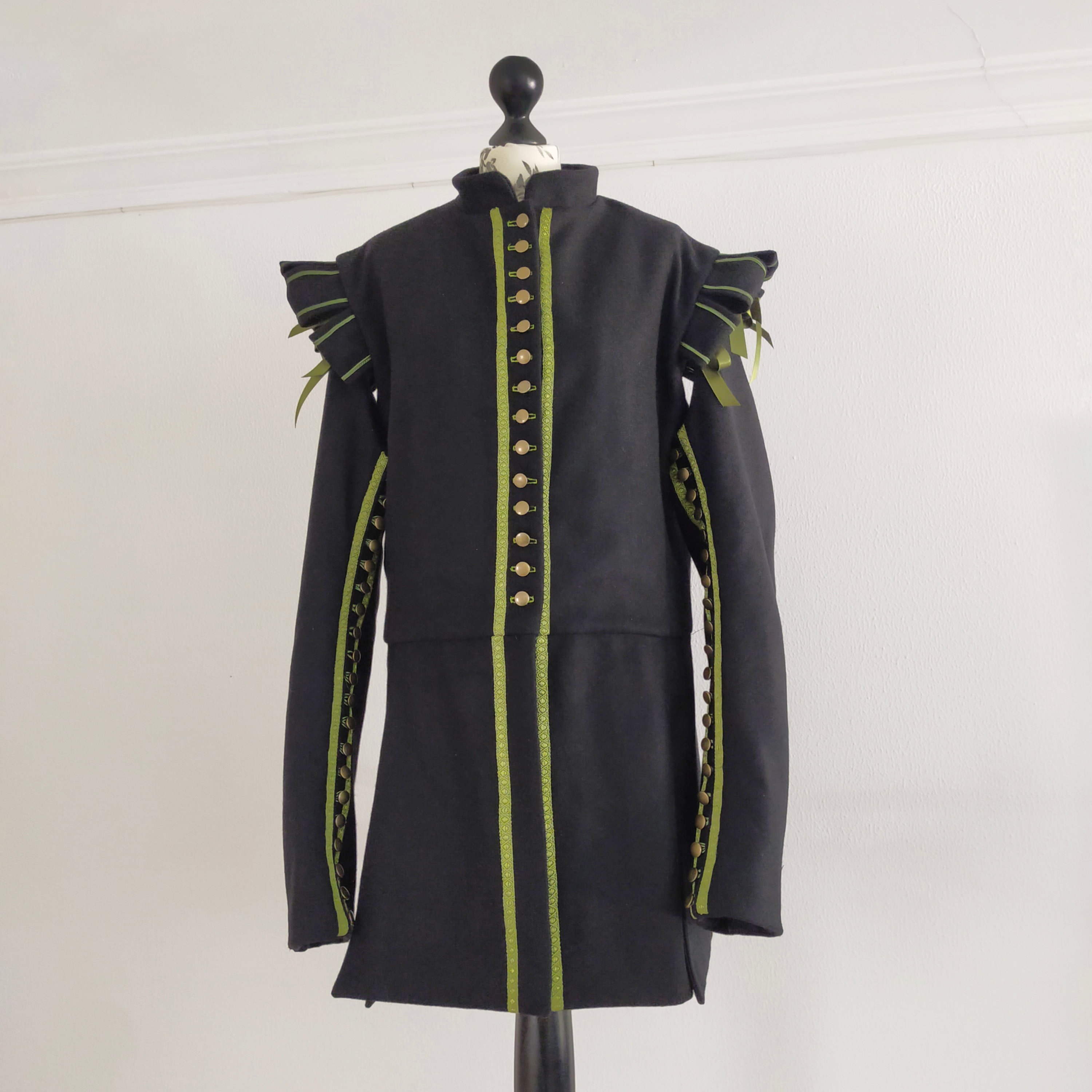 Renaissance Jerkin Made of Wool With Detachable and Buttonable - Etsy