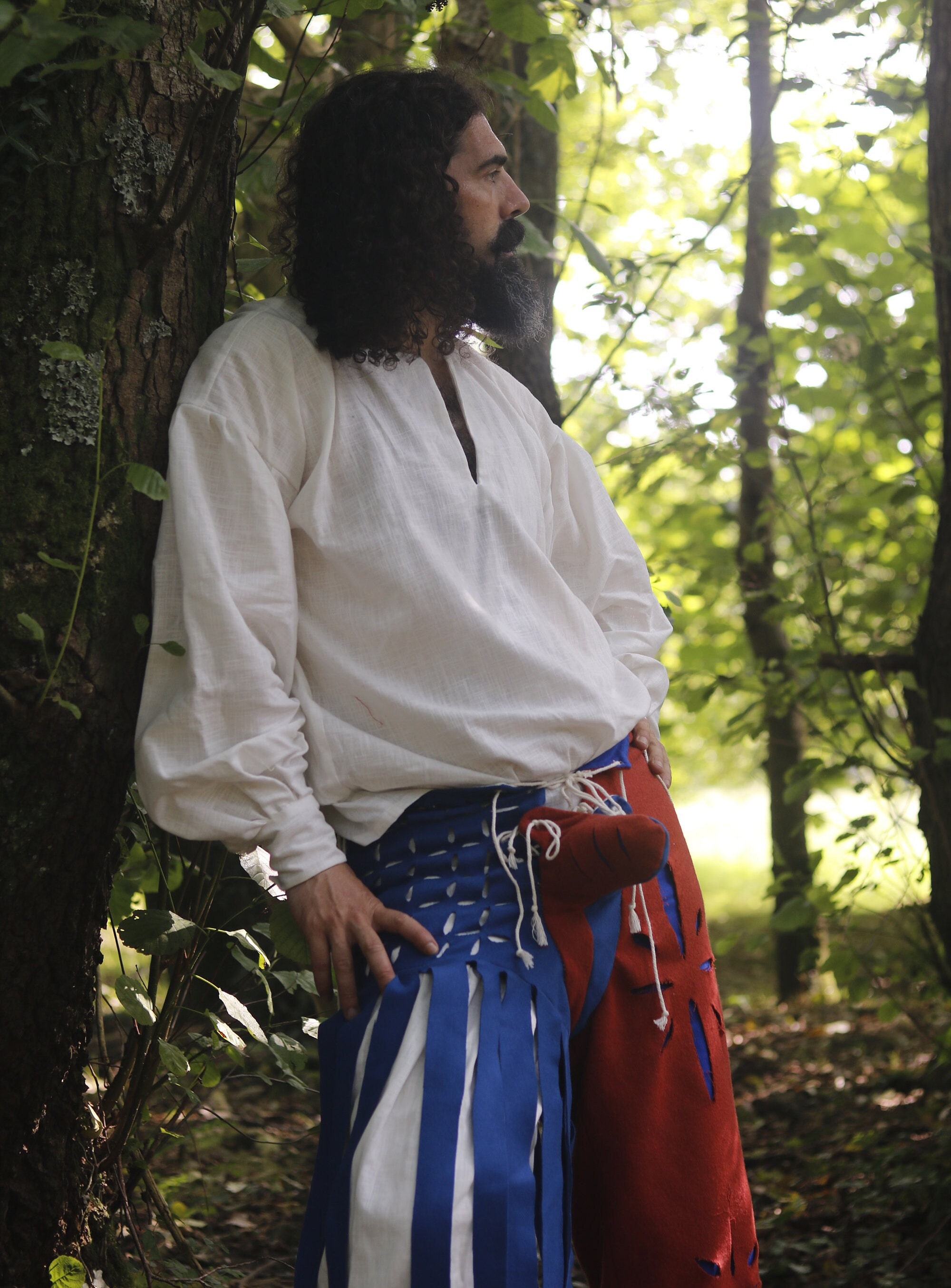 Landsknecht Hose Made of Linen and Wool, German Renaissance Slashed ...