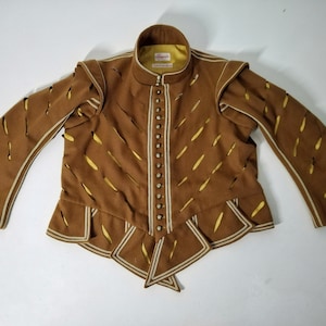Slashed Doublet, Wollen Jacket for Historical Reenactment and Larp ...