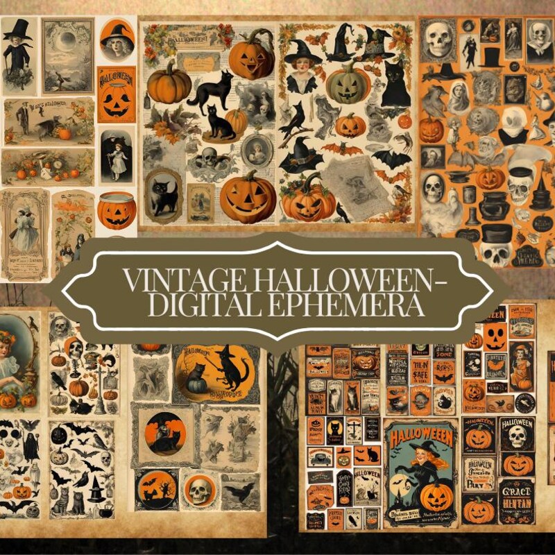 Halloween Ephemera - Etsy