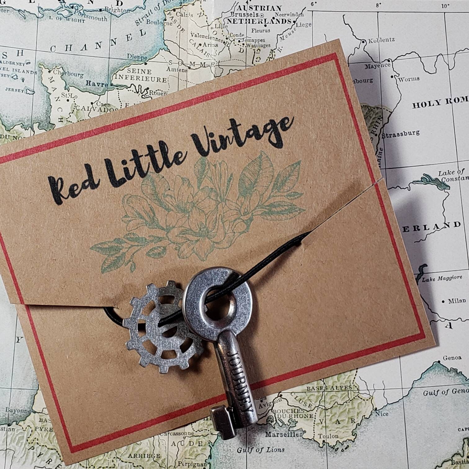 Silver Key Charm for Notebooks Key Charm Key Travelers | Etsy