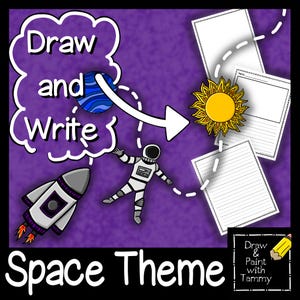 Outer Space Drawing Game: Alien & Spaceship Roll and Draw (printable ...