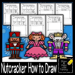 How to Draw Nutcracker Ballet Christmas Draw and Write Winter Craft ...