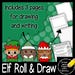 Roll an Elf A Christmas Elf Roll and Draw Art Game Art Sub Activity for ...