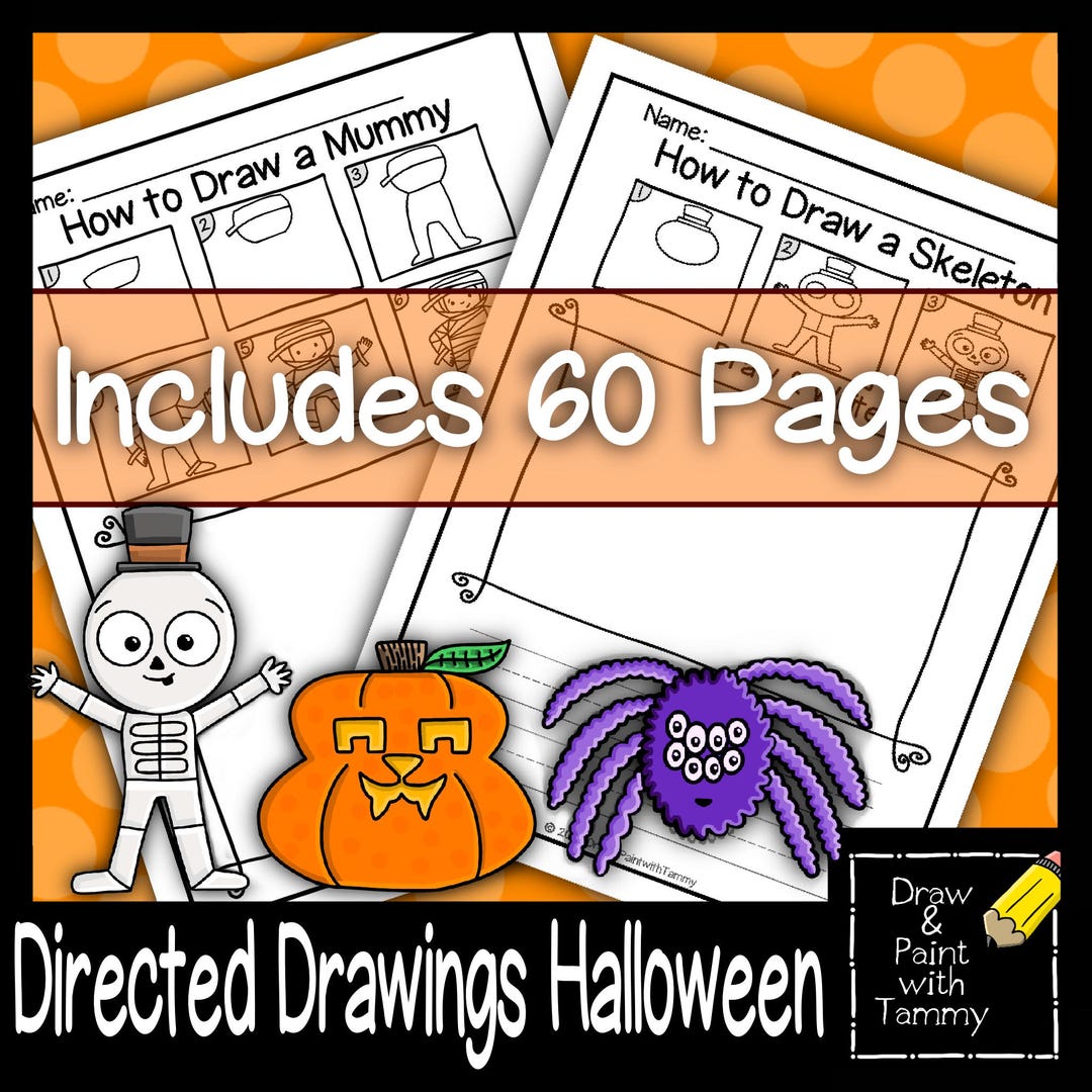 How to Draw Halloween Directed Drawing Halloween With Draw and Write ...