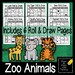 Roll a Zoo Animal Drawing Game: Art Activity Bundle (printable) - Etsy