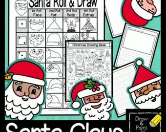 Roll an Elf A Christmas Elf Roll and Draw Art Game Art Sub Activity for ...