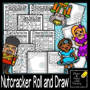 Roll a Christmas Nutcracker Ballet Printable Roll and Draw Winter ...