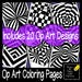 Printable Op Art Coloring Pages: 40 Optical Illusion Designs (digital ...