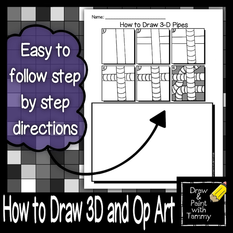 How to Draw Optical Illusions and 3D Drawing Guide With 45 Pages of ...