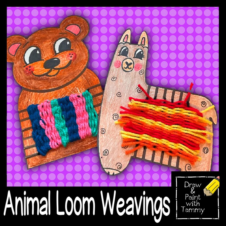 Weave an Animal Sweater Loom Weaving Art Lesson With Various Printable ...