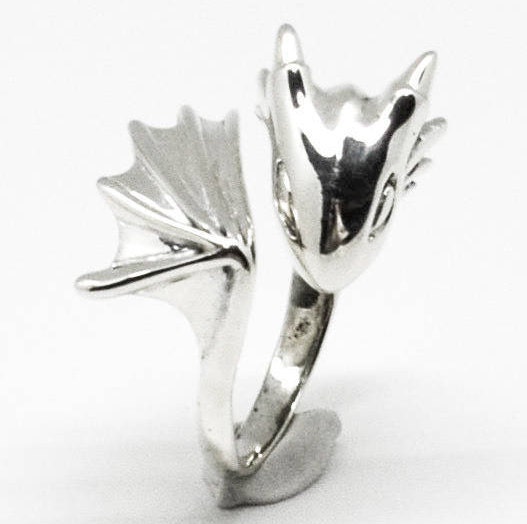 Baby Silver Dragon Ring - Etsy