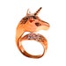 Rose Gold Unicorn Ring - Etsy