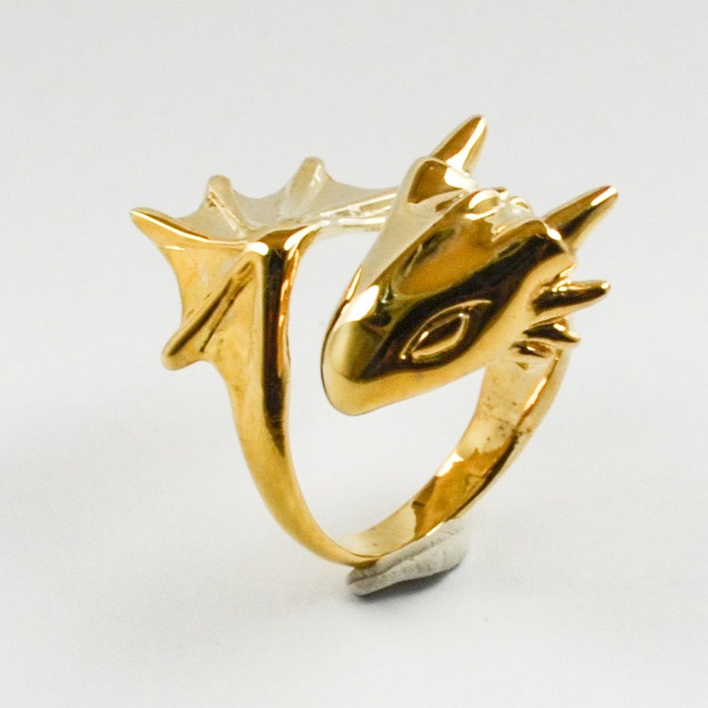 Golden Dragon Ring | Etsy
