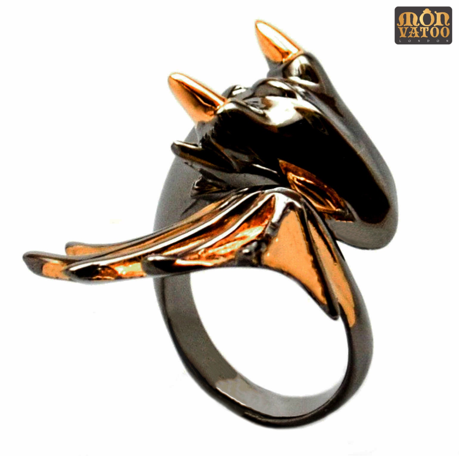 Black Knight Dragon Ring - Etsy UK