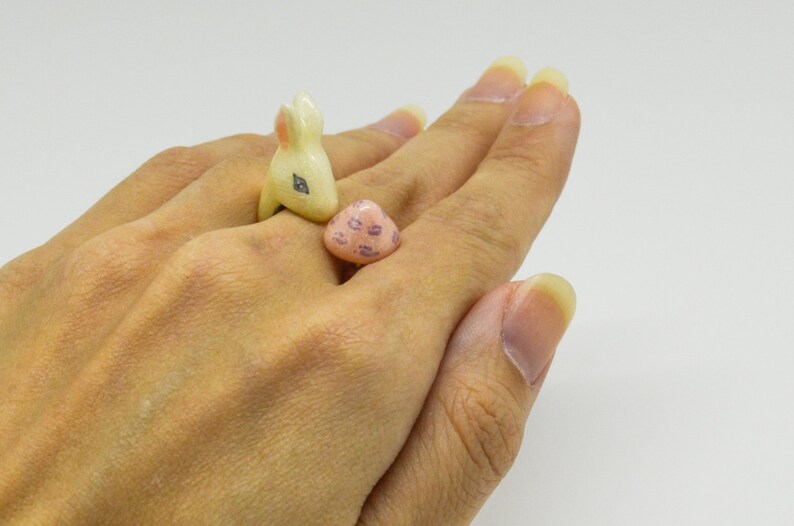 Sweetheart Rabbit Ring - Etsy