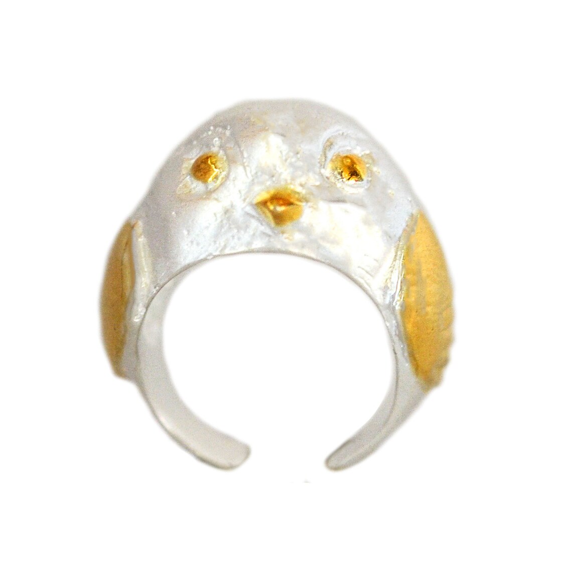 Gold Silver Robin Ring - Etsy