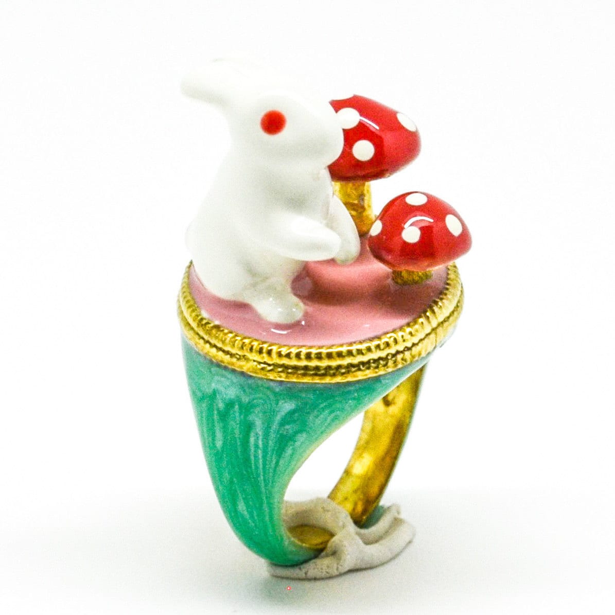 Emerald Wild Rabbit Ring | Etsy