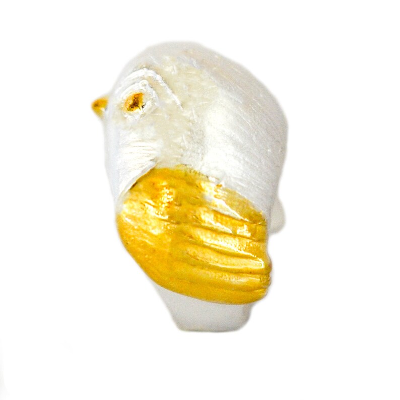 Gold Silver Robin Ring - Etsy