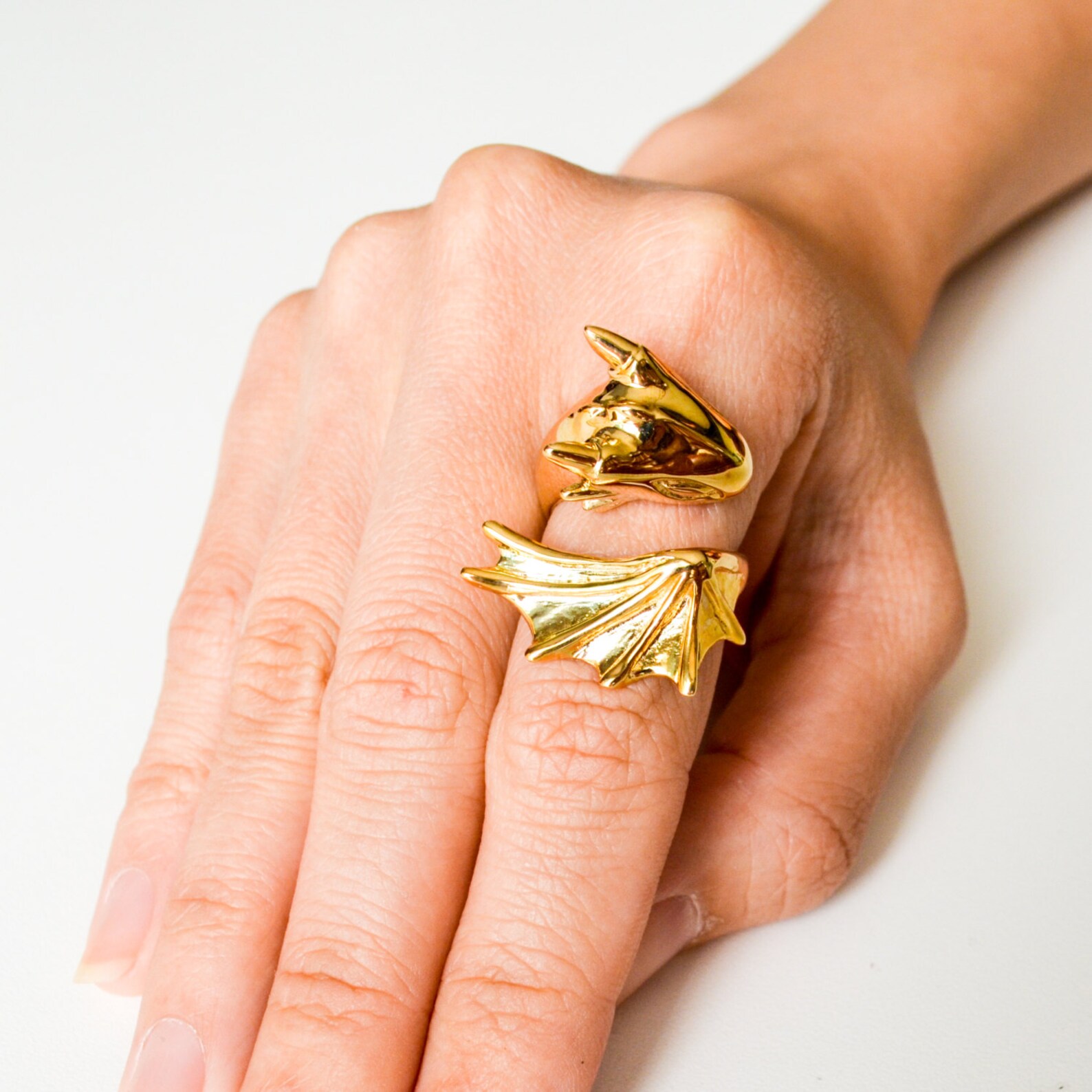 Golden Dragon Ring | Etsy