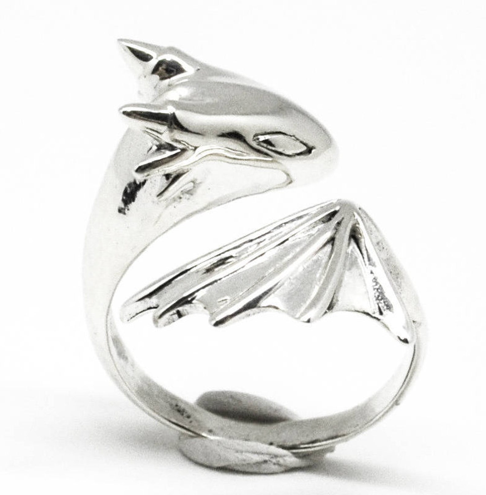 Baby Silver Dragon Ring - Etsy
