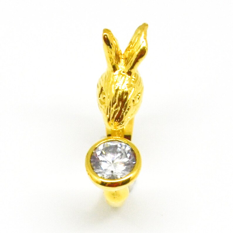 Gold Glacier Rabbit Ring - Etsy