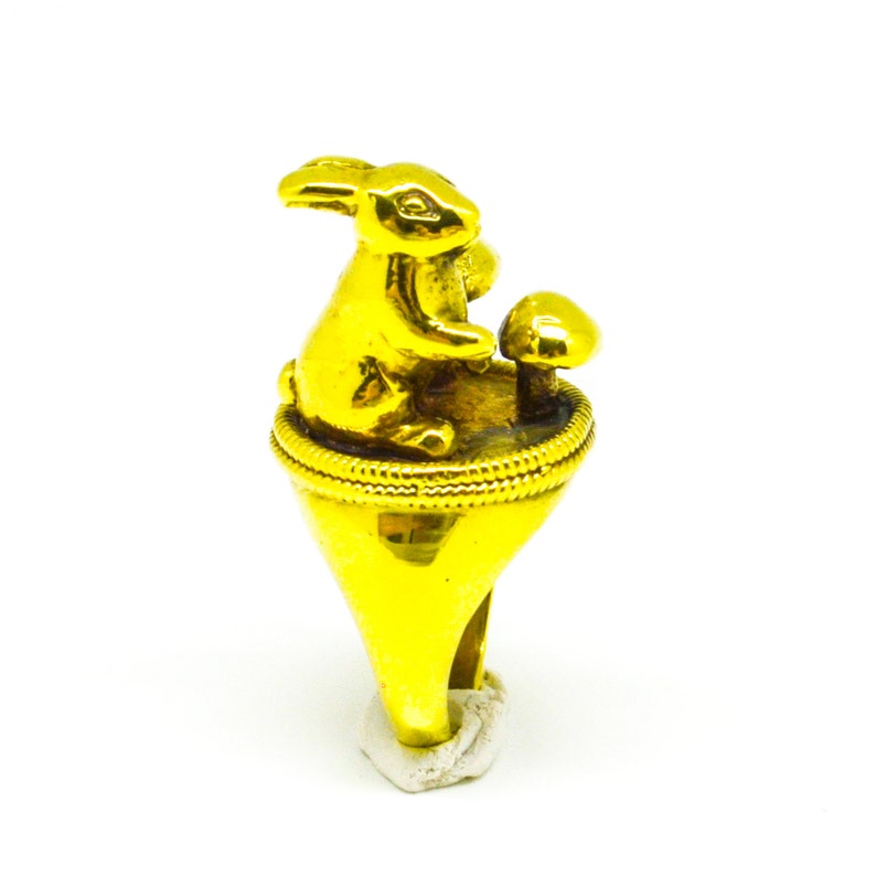 Golden Wild Rabbit Ring - Etsy
