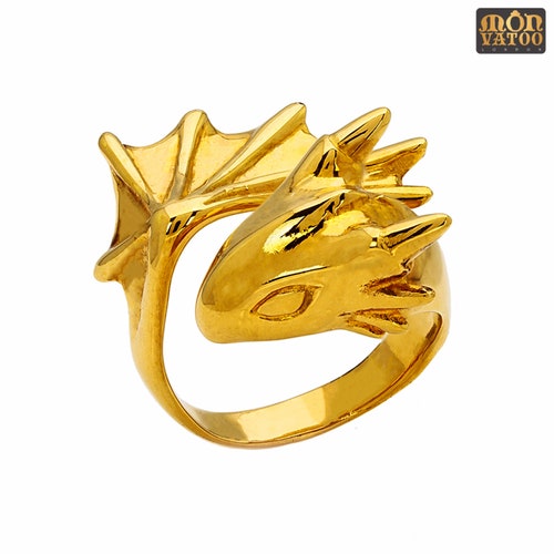 Rose Gold Dragon Ring - Etsy New Zealand