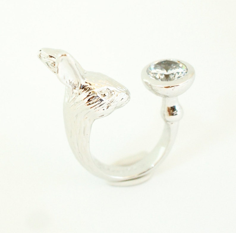 Glacier Rabbit Ring | Etsy