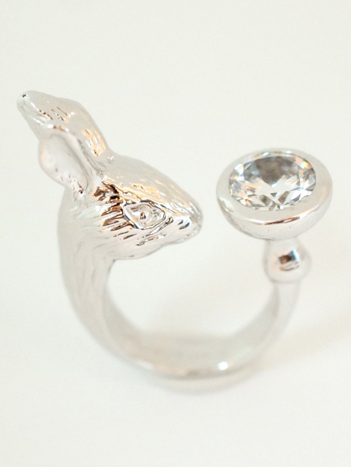 Glacier Rabbit Ring | Etsy