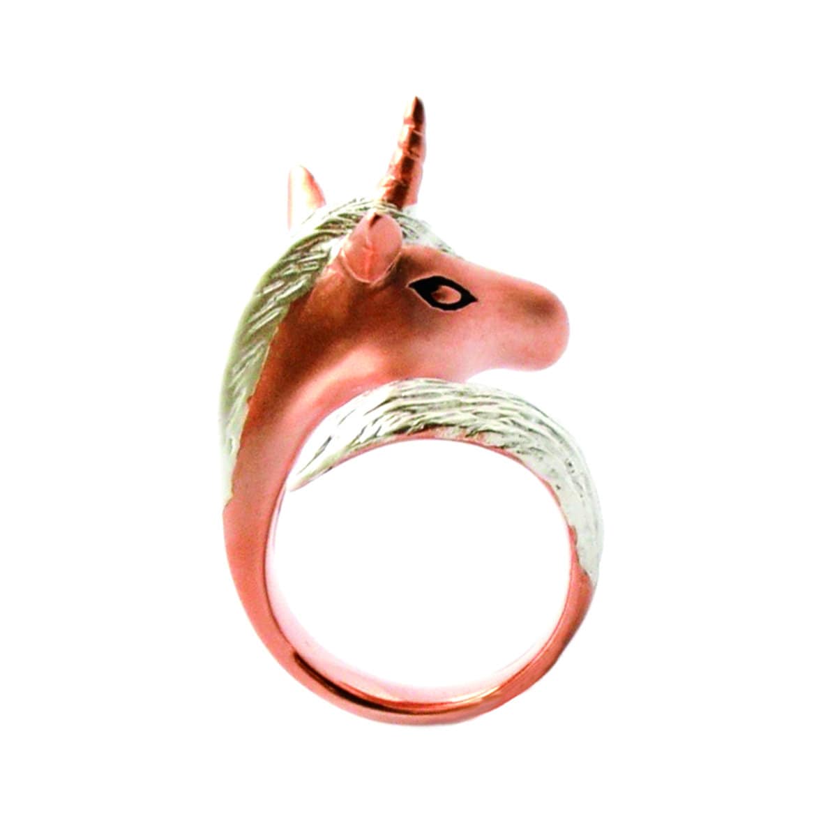 Rosy Silver Unicorn Ring - Etsy