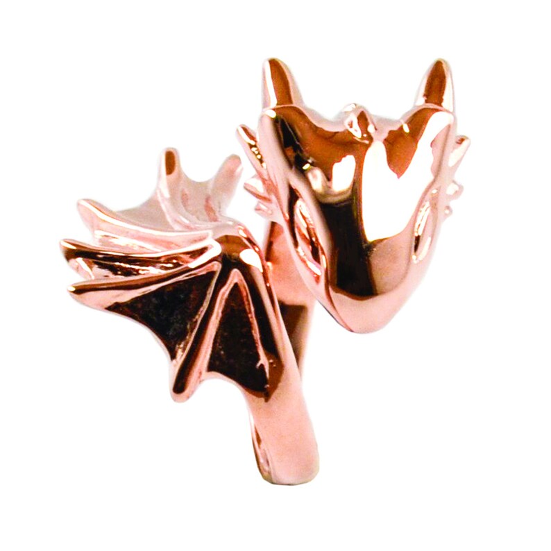 Rose Gold Dragon Ring | Etsy