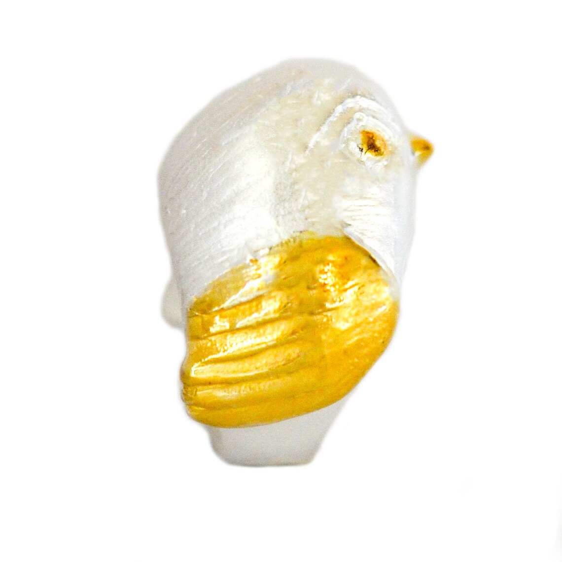 Gold Silver Robin Ring - Etsy